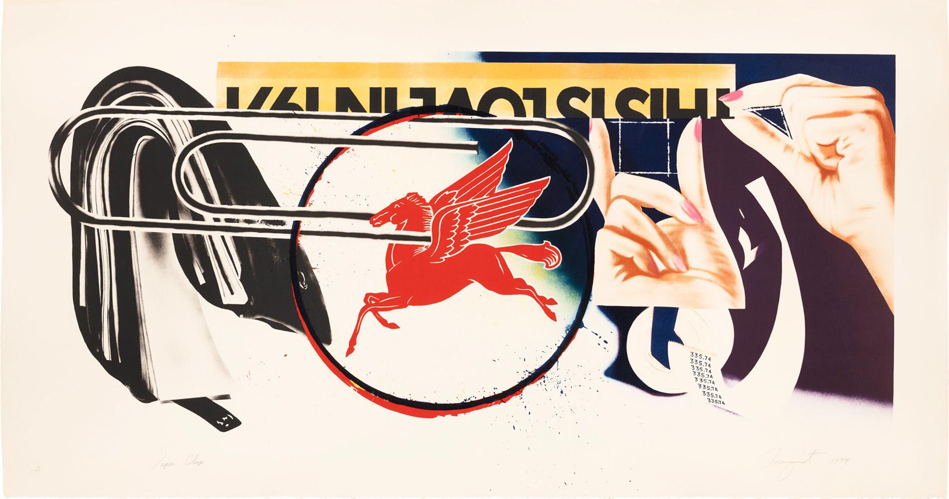 James Rosenquist Paper Clip (Signed Print) 1974 | For Sale