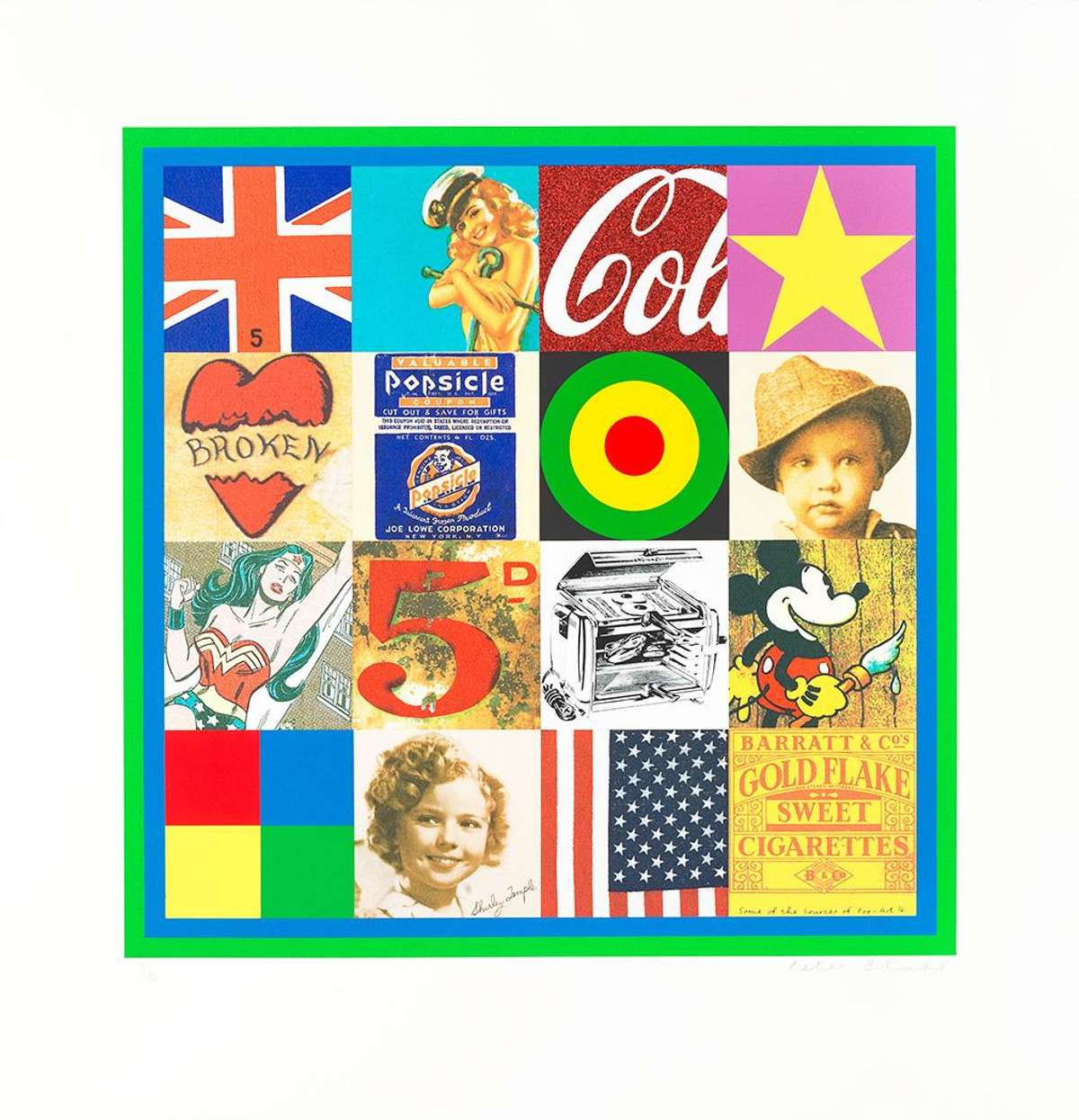 Peter Blake Sources Of Pop Art IV (Signed Print) 2006 | For Sale