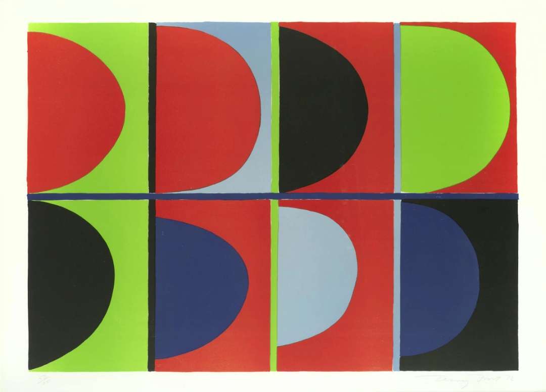 Sir Terry Frost Red Blue Green (Signed Print) 1972 | MyArtBroker