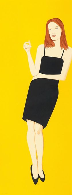 Alex Katz Black Dress (Sharon) (Signed Print) 2015