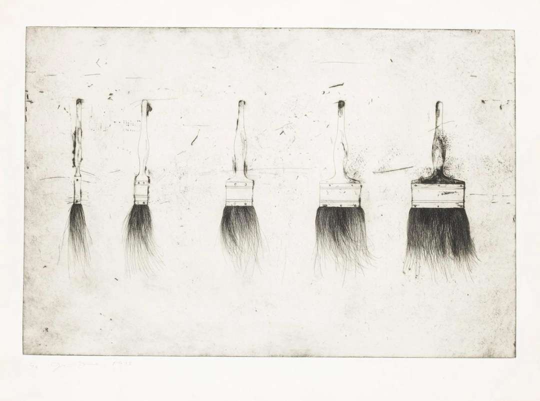 Jim Dine Five Paintbrushes (First State) (Signed Print) 1973 | MyArtBroker