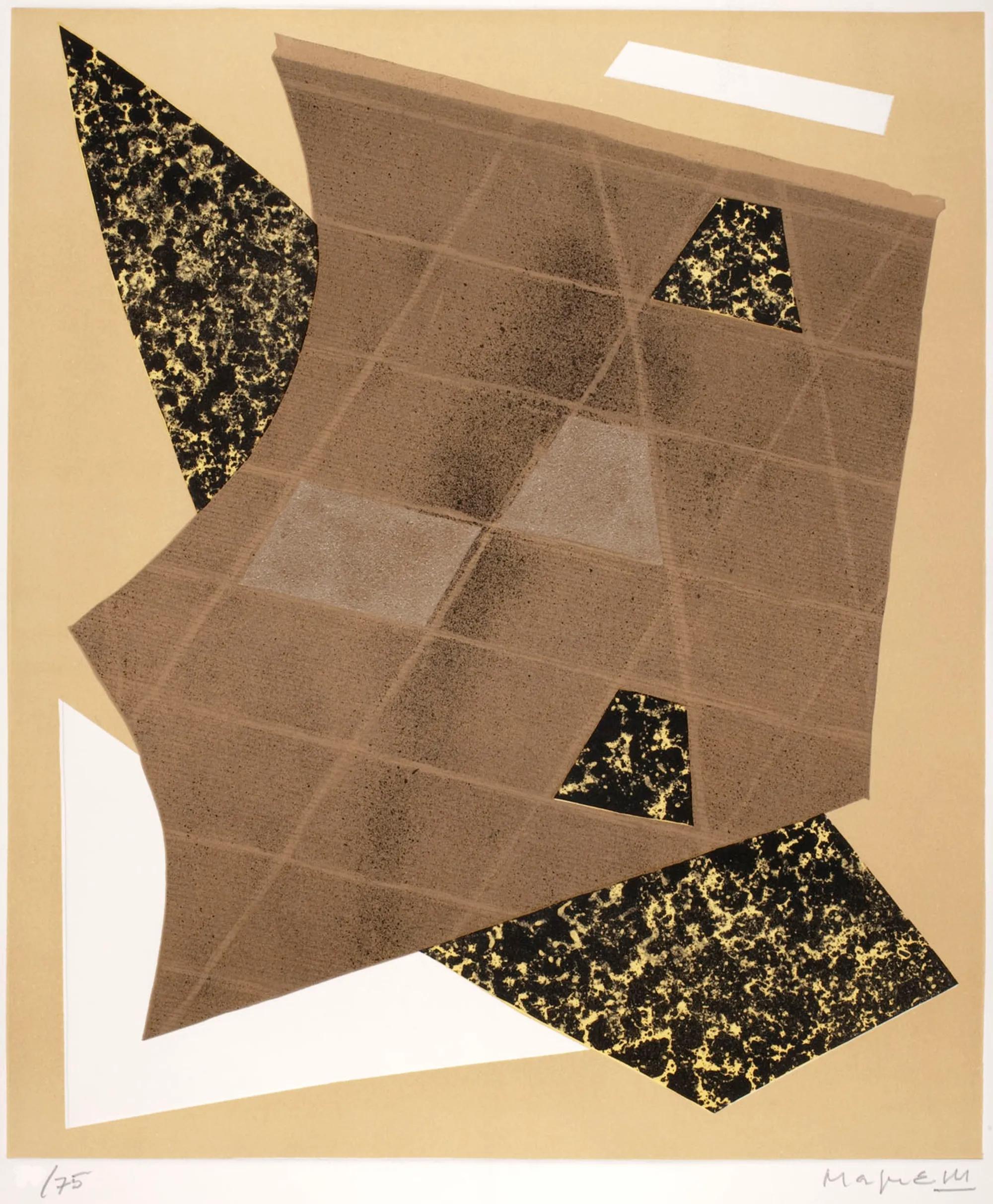 Alberto Magnelli No. 10 (Collages Di Magnelli) (Signed Print) 1971 ...