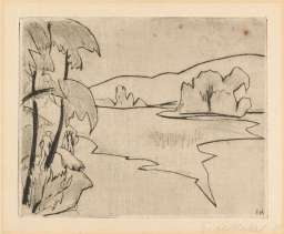 Erich Heckel Pond Landscape (Signed Print) 1911 | MyArtBroker