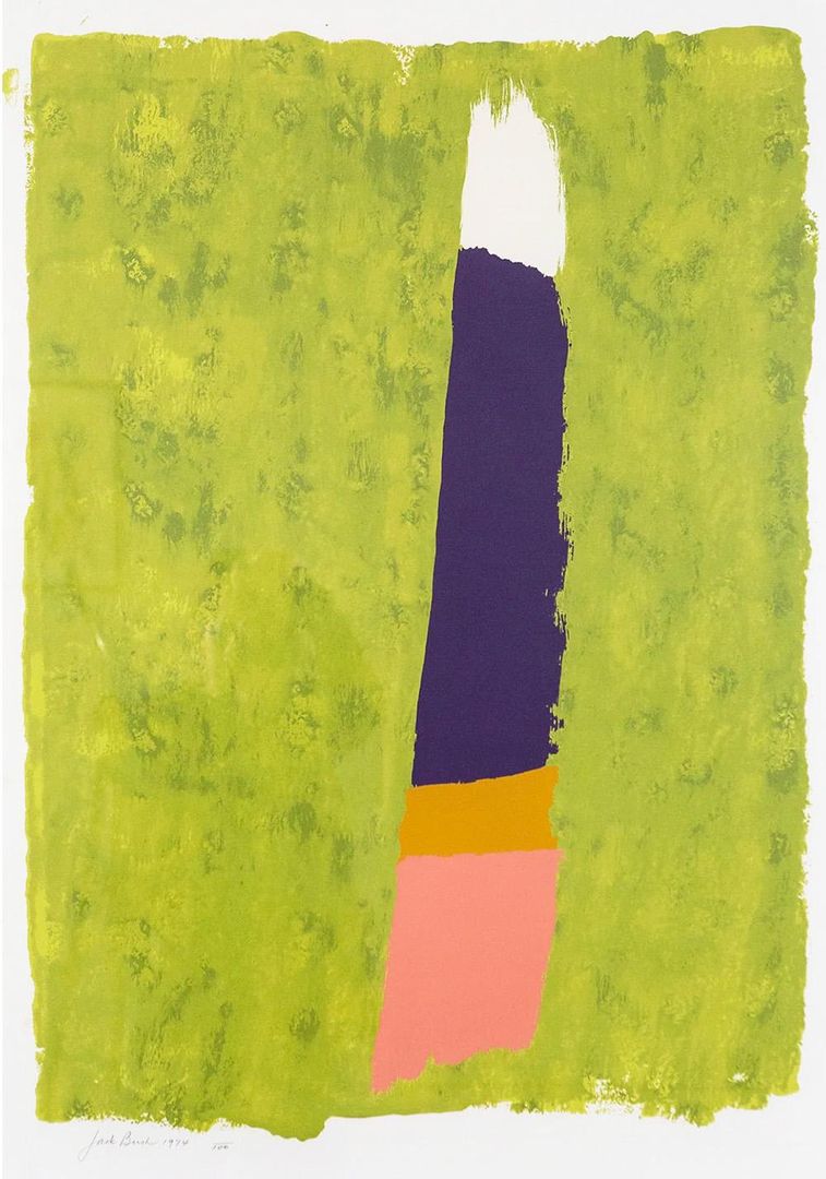 Jack Bush Purple Thrust (Signed Print) 1974 | MyArtBroker