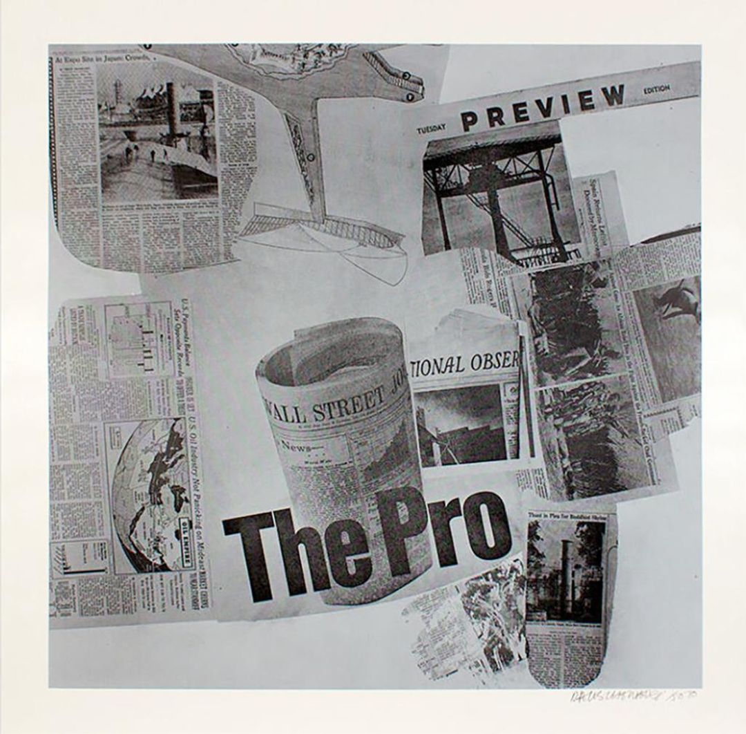 Robert Rauschenberg Features XVII (Signed Print) 1970