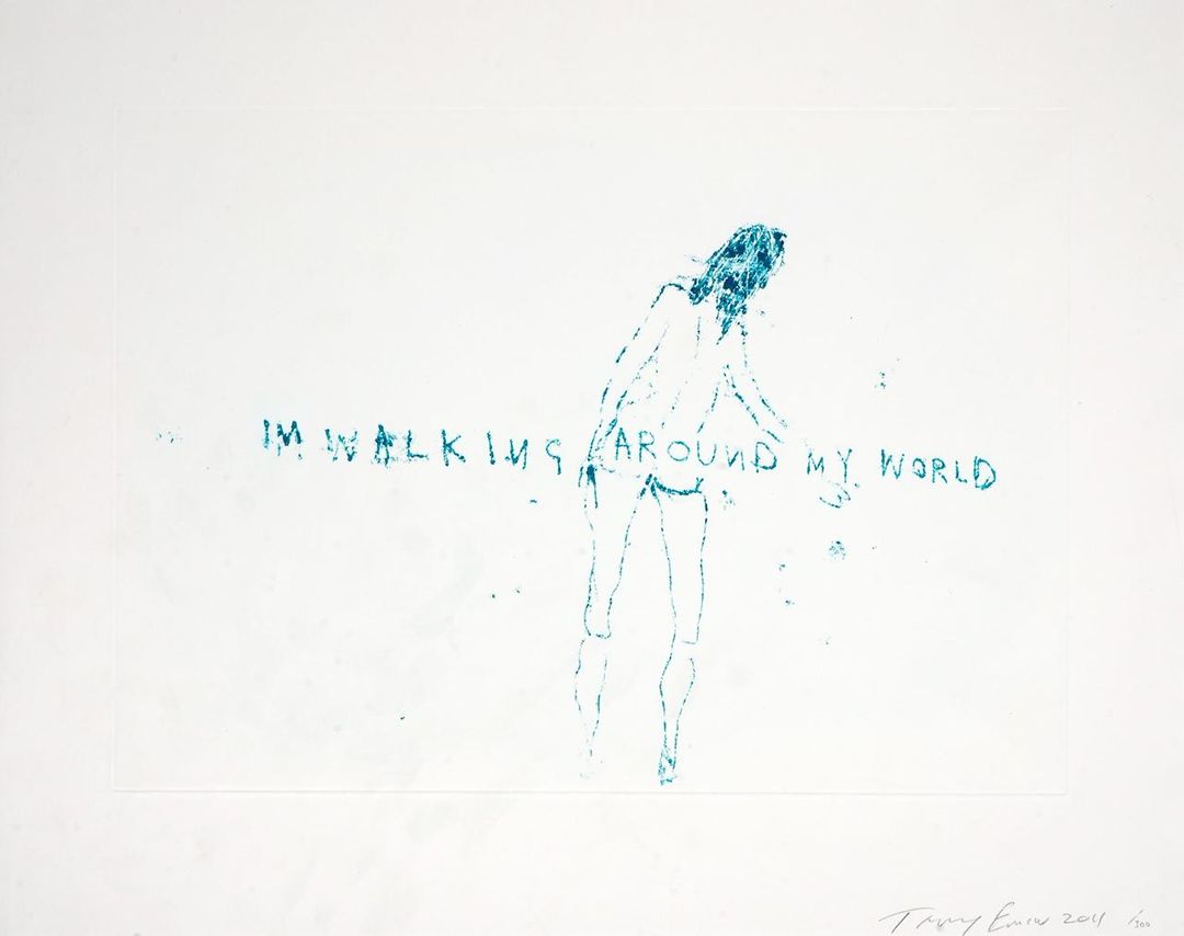 Tracey Emin Walking Around My World (Signed Print) 2011 | MyArtBroker