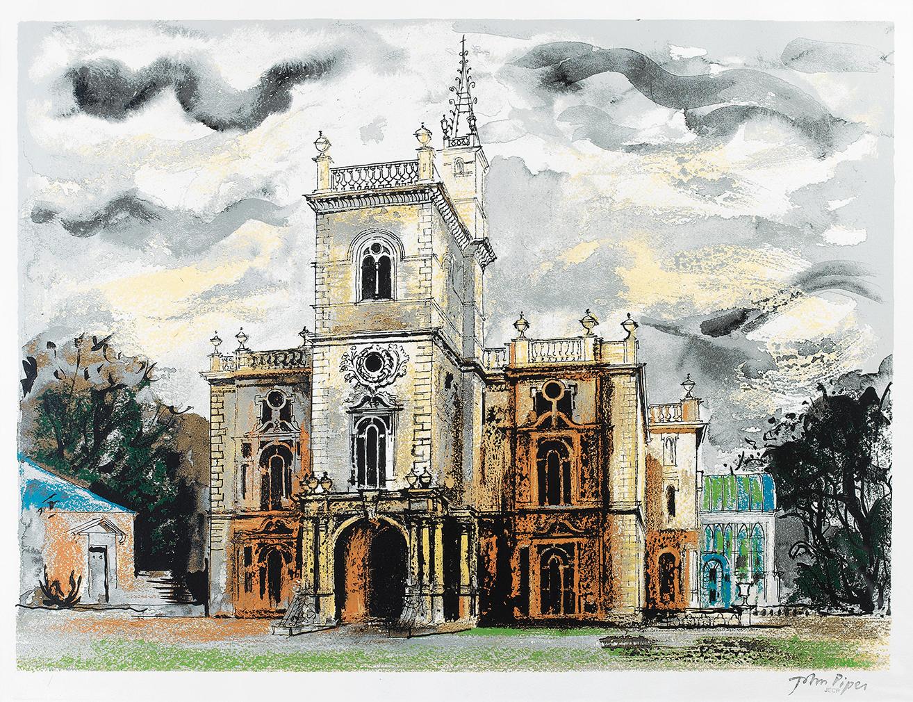 John Piper Flintham Hall (Signed Print) 1977 | For Sale