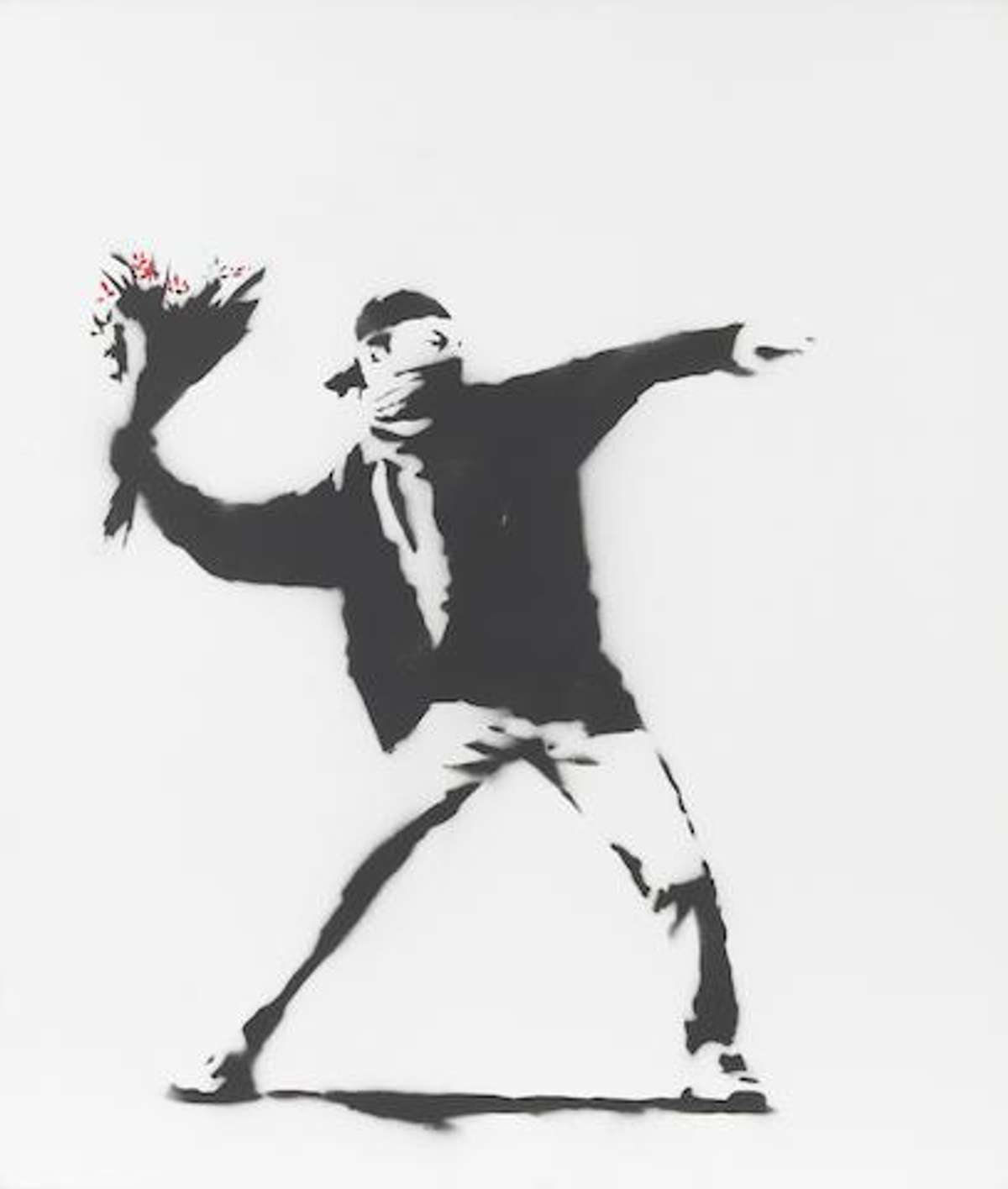 Love Is In The Air (Flower Thrower) by Banksy Meaning, Analysis ...