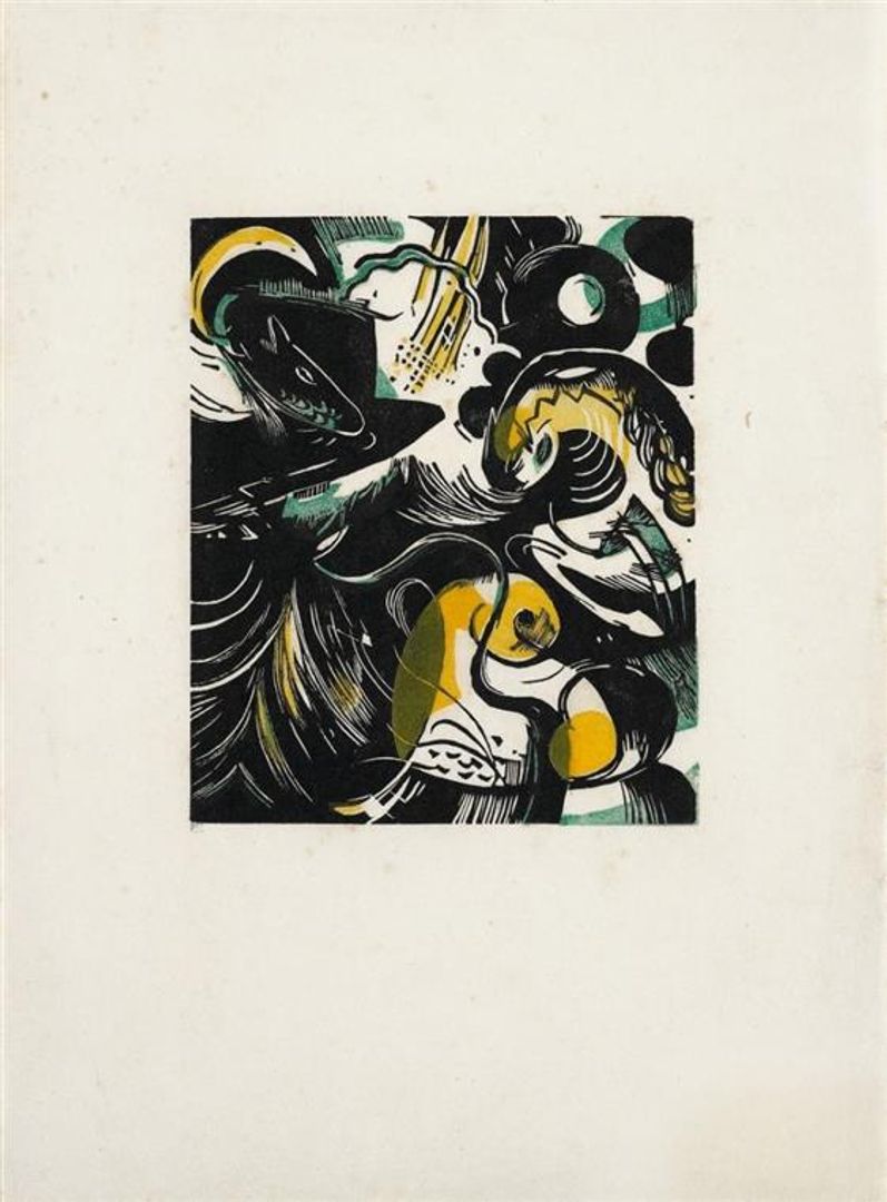 Franz Marc Story Of The Creation II (Unsigned Print) 1914 | For Sale