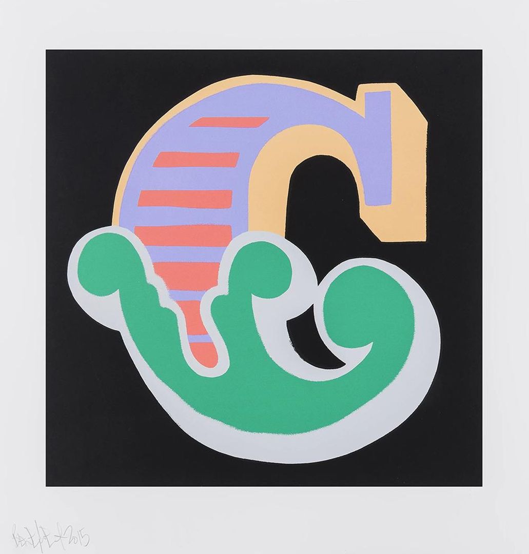Ben Eine Letter C (green) (Signed Print) 2013 | For Sale