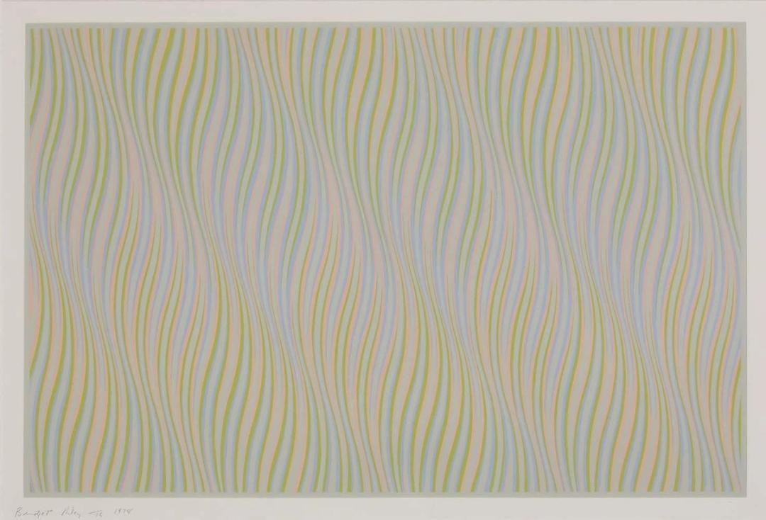 Bridget Riley Untitled (blue) (Signed Print) 1978 | For Sale