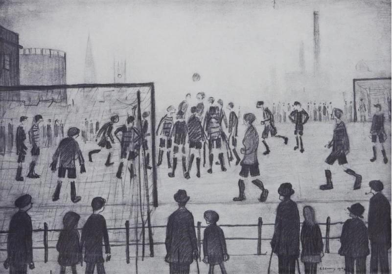 L S Lowry The Football Match (Signed Print) 1973 | For Sale