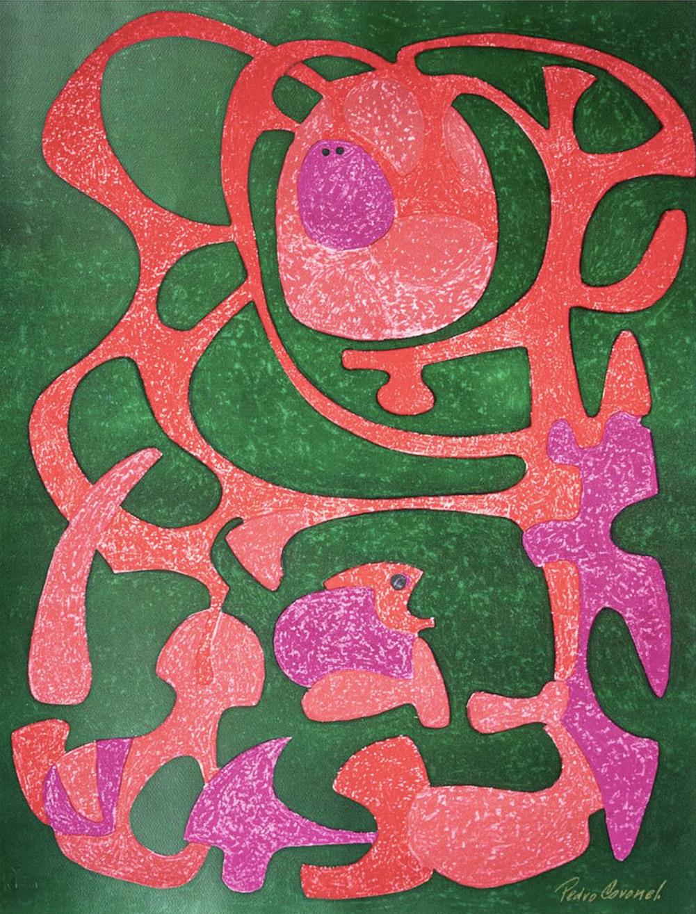 Pedro Coronel Poética Lunar (Unsigned Print) 1979