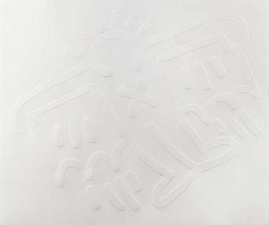 Keith Haring Flying Devil (white) (Unsigned Print) 1990 | MyArtBroker