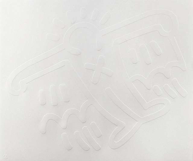 Keith Haring Flying Devil (white) (Unsigned Print) 1990 | MyArtBroker