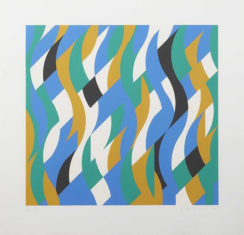 Bridget Riley Echo (Signed Print) 1998