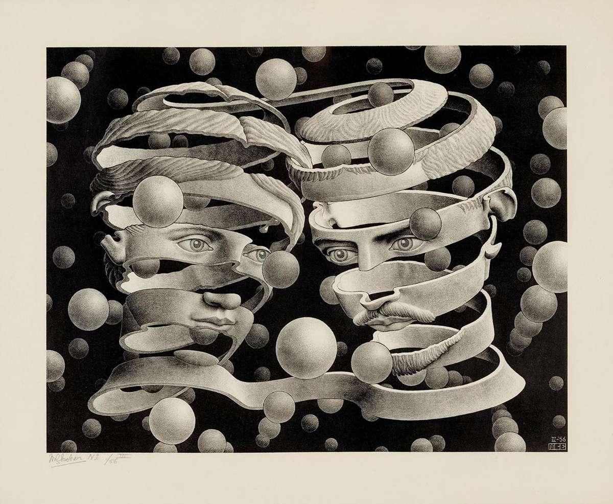 Maurits Cornelis Escher Bond Of Union (Signed Print) 1956 | MyArtBroker