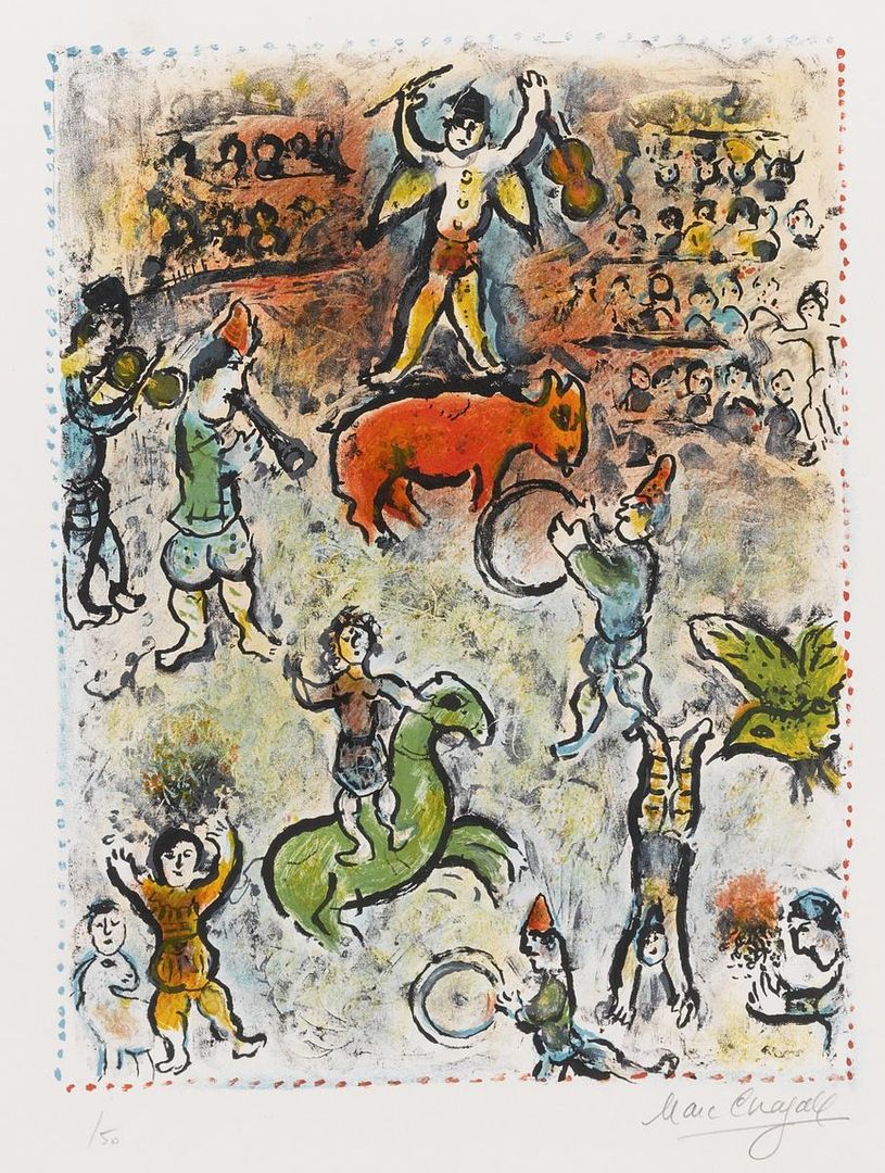 Marc Chagall Circus Parade (Signed Print) 1980 | MyArtBroker