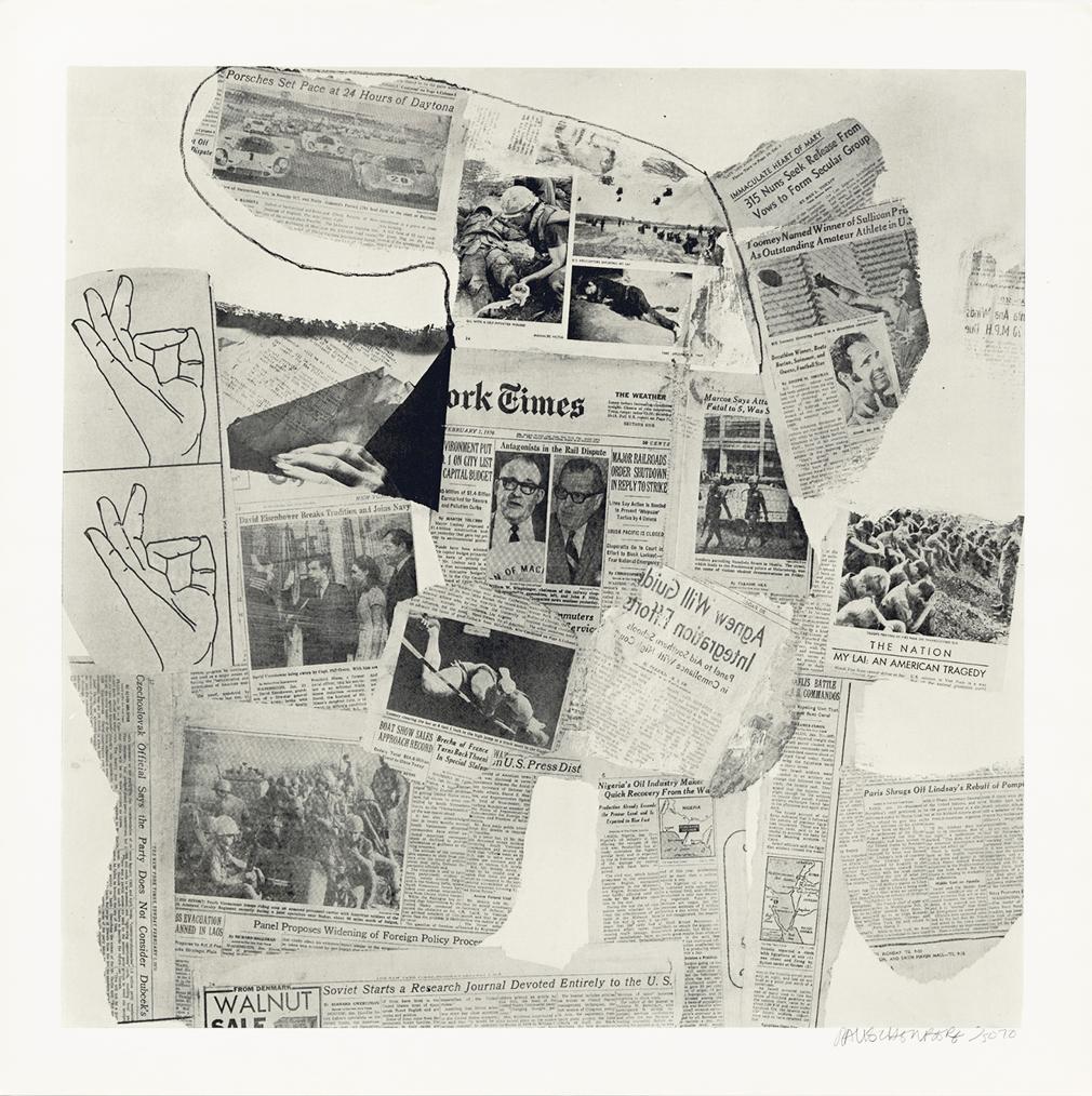 Robert Rauschenberg Features XX (Signed Print) 1970 | MyArtBroker