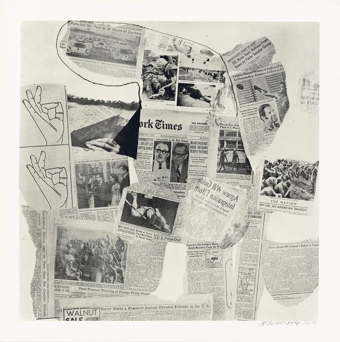 Robert Rauschenberg Features XX (Signed Print) 1970 | MyArtBroker