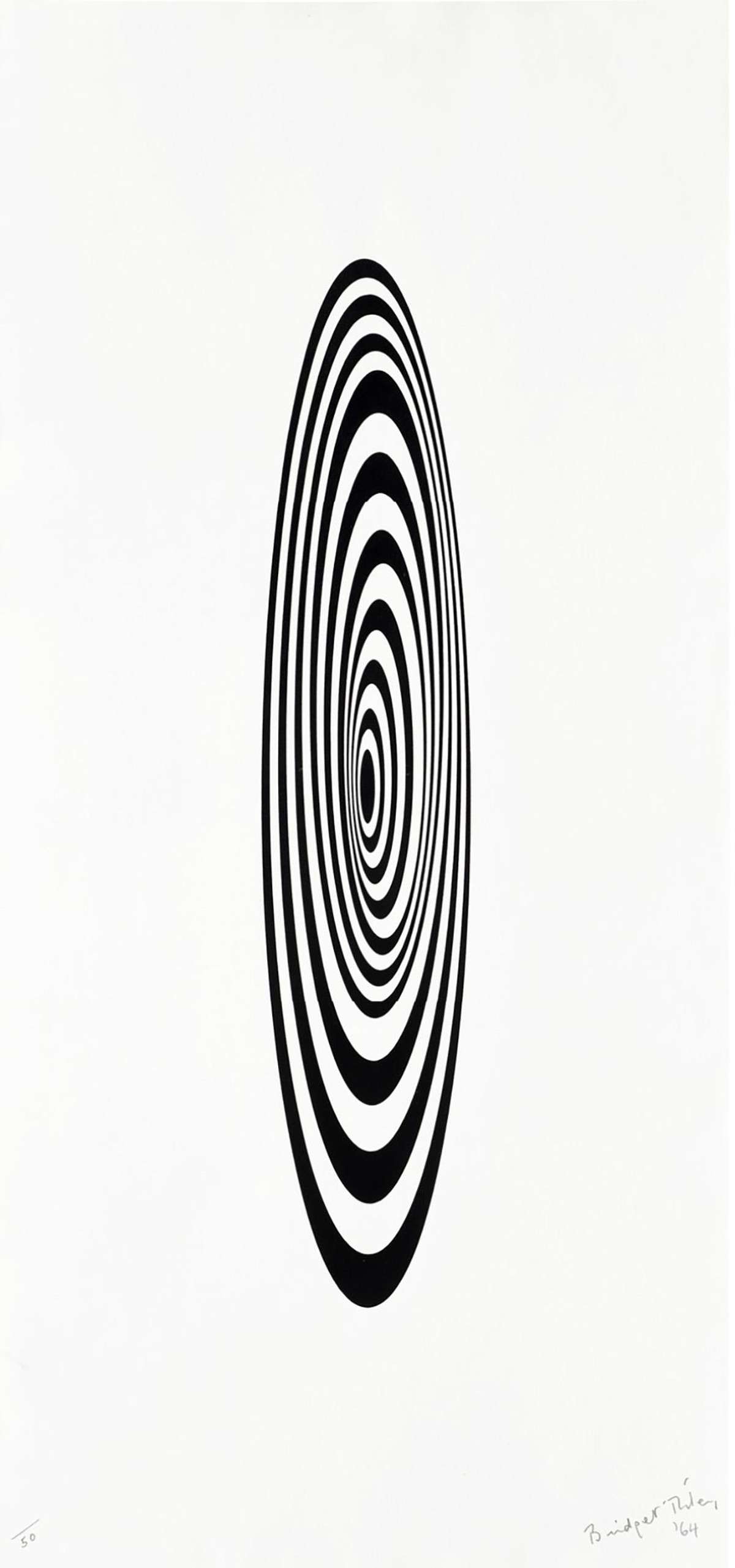 Bridget Riley Untitled, Oval Image (Signed Print) 1964 | MyArtBroker