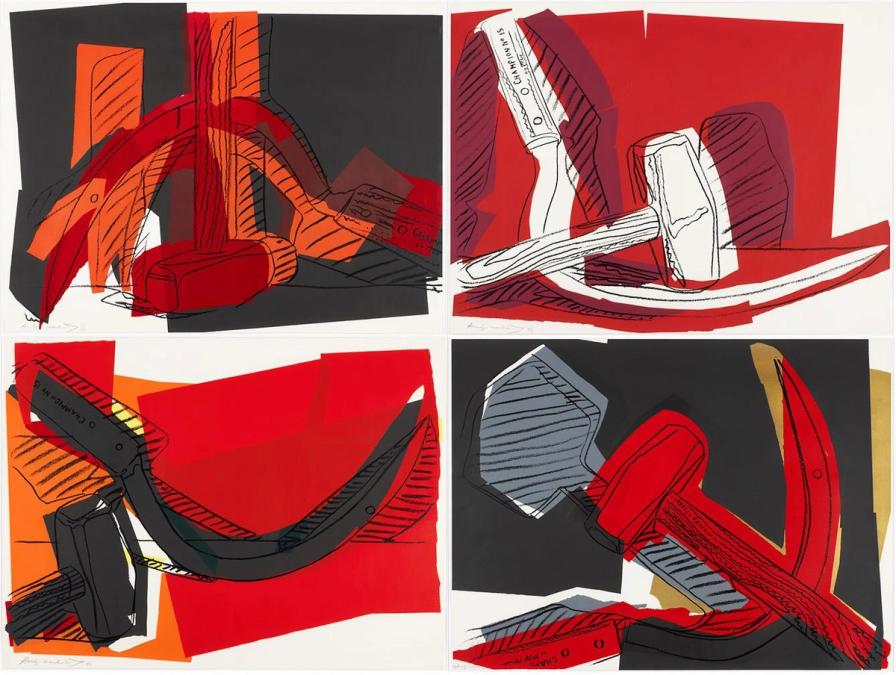 Andy Warhol Hammer and Sickle (complete set) (Signed Print) 1977 ...