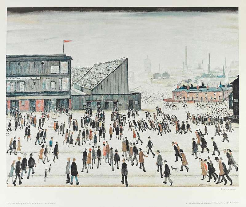 L. S. Lowry The Arrest (Signed Print)
