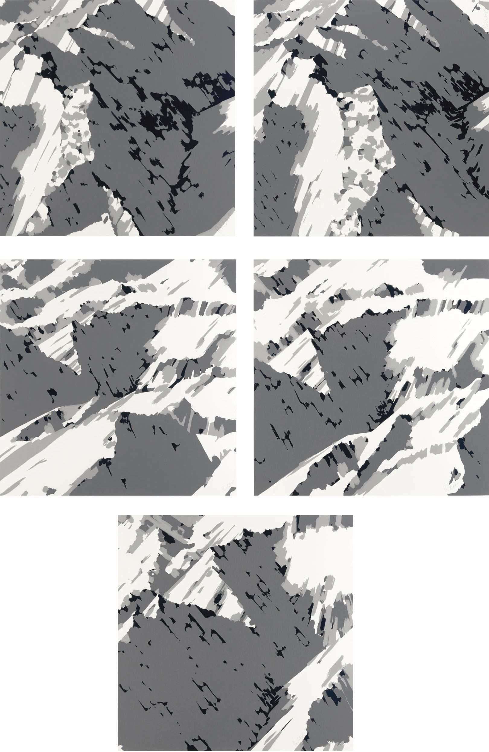 Gerhard Richter Schweitzer Alpen II - A1 - B3 (complete set) (Signed ...