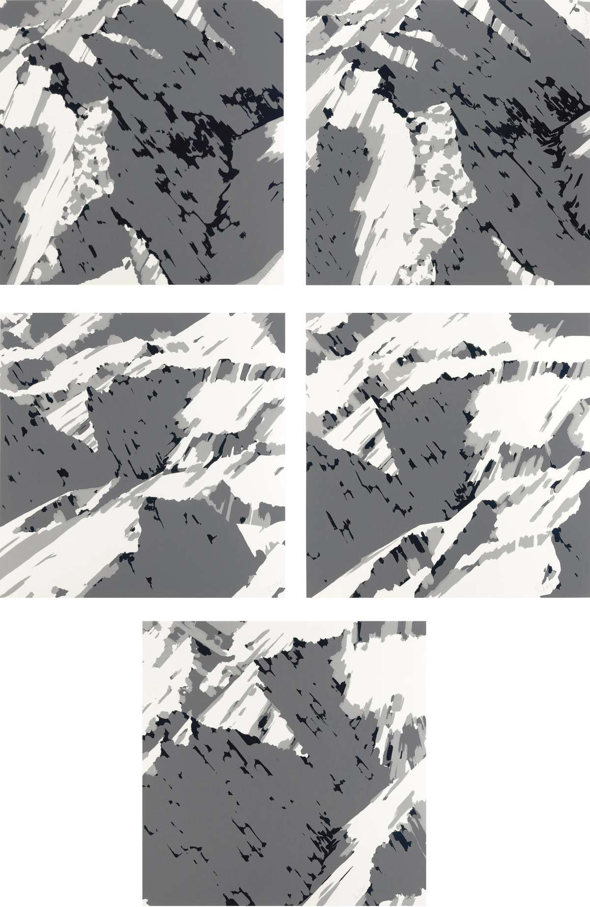 Gerhard Richter Schweitzer Alpen II - A1 - B3 (complete set) (Signed ...
