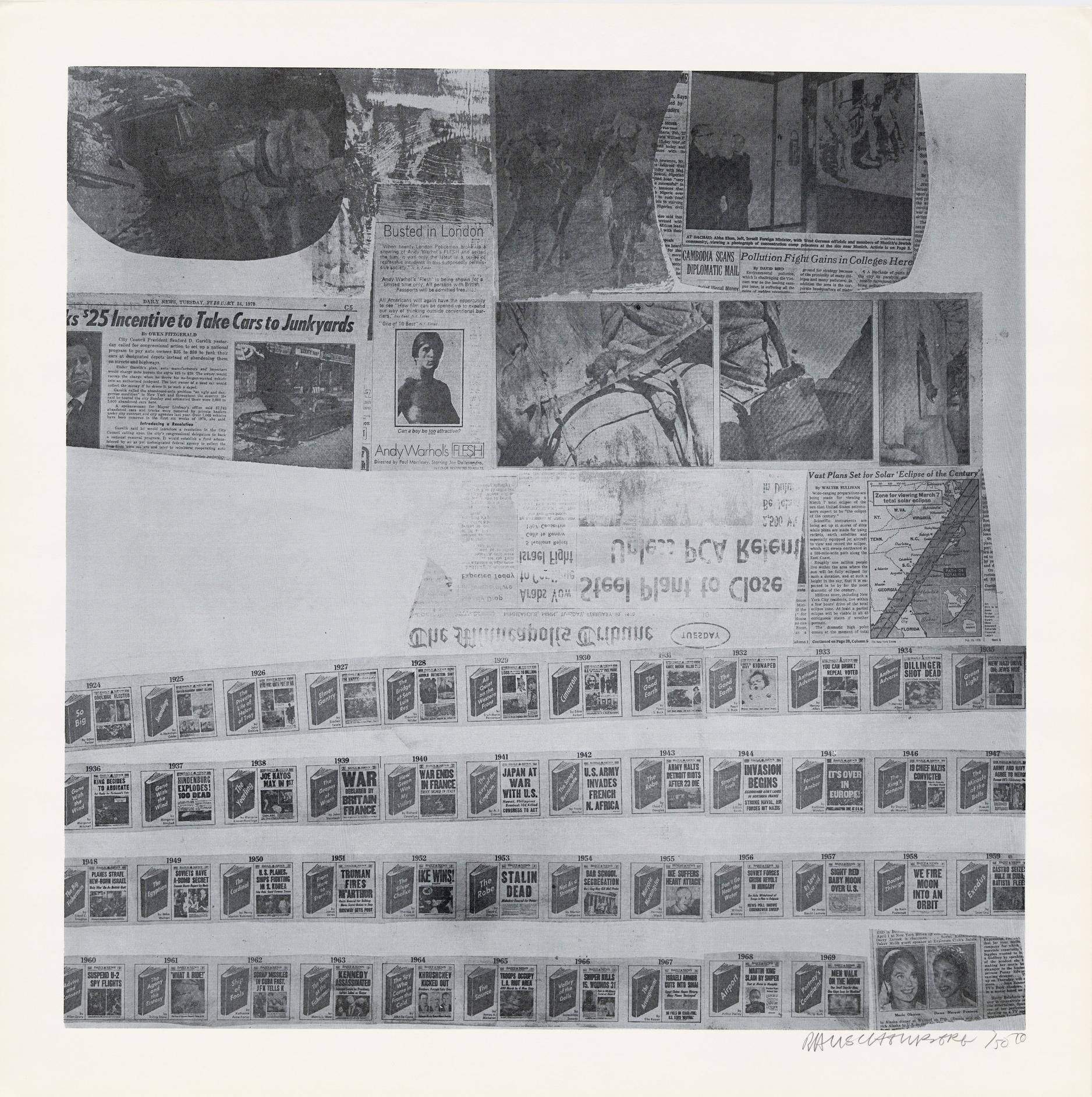 Robert Rauschenberg Features XIV (Signed Print) 1970 | Buy & Sell