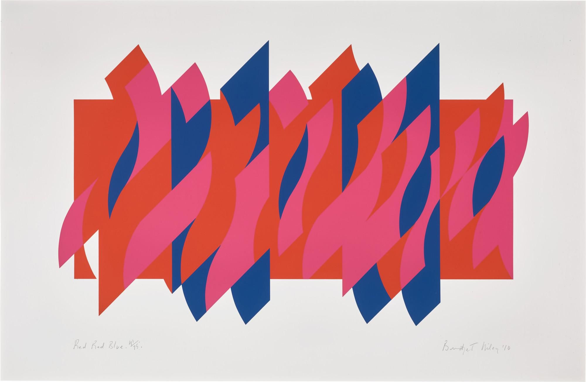 Bridget Riley Red Red Blue (Signed Print) 2010 | MyArtBroker