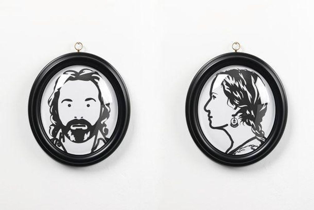 Julian Opie Luc And Ludivine Get Married. (pair 07) (Signed Print) 2007