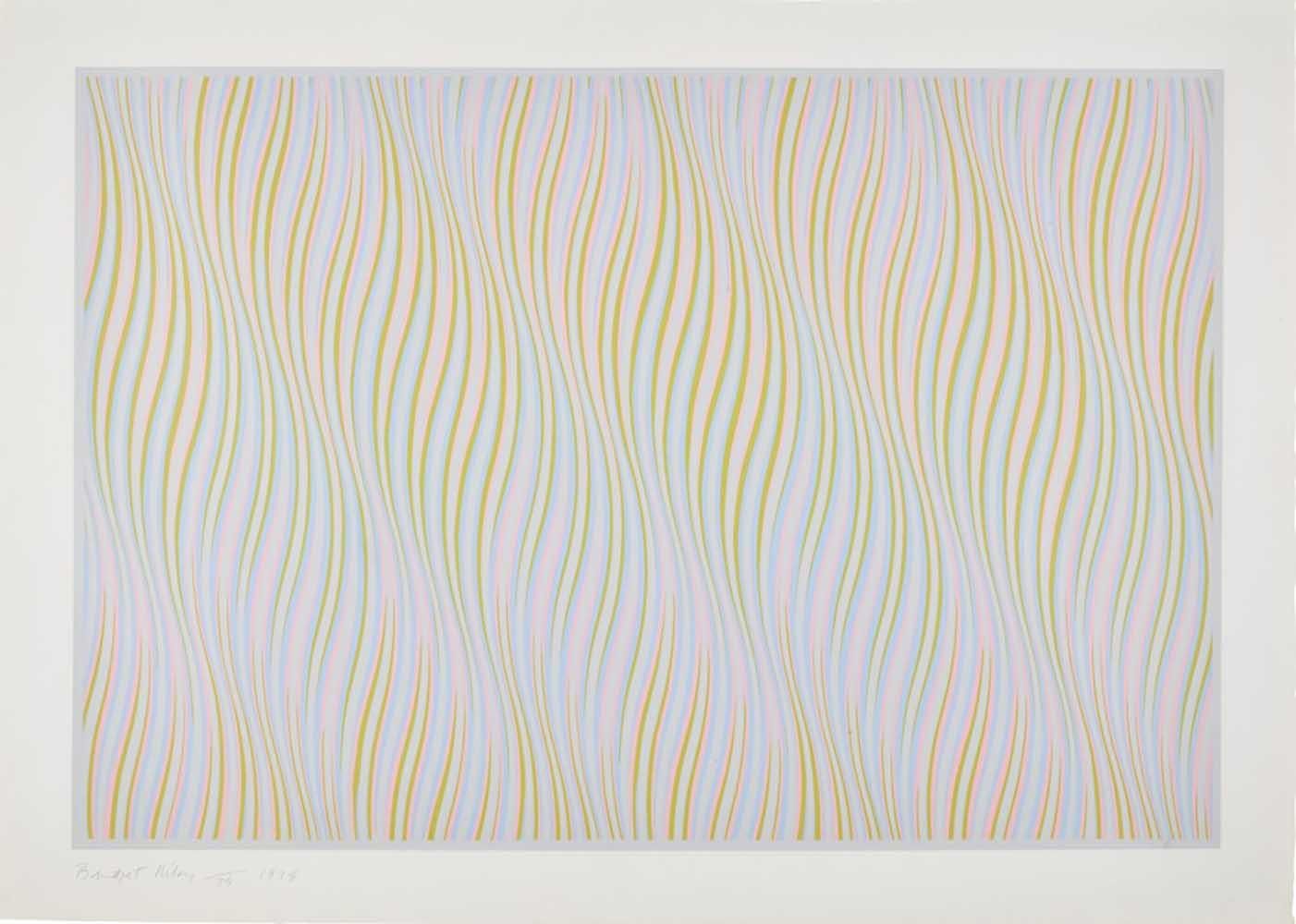 Bridget Riley Untitled (Rose) (Signed Print) 1978