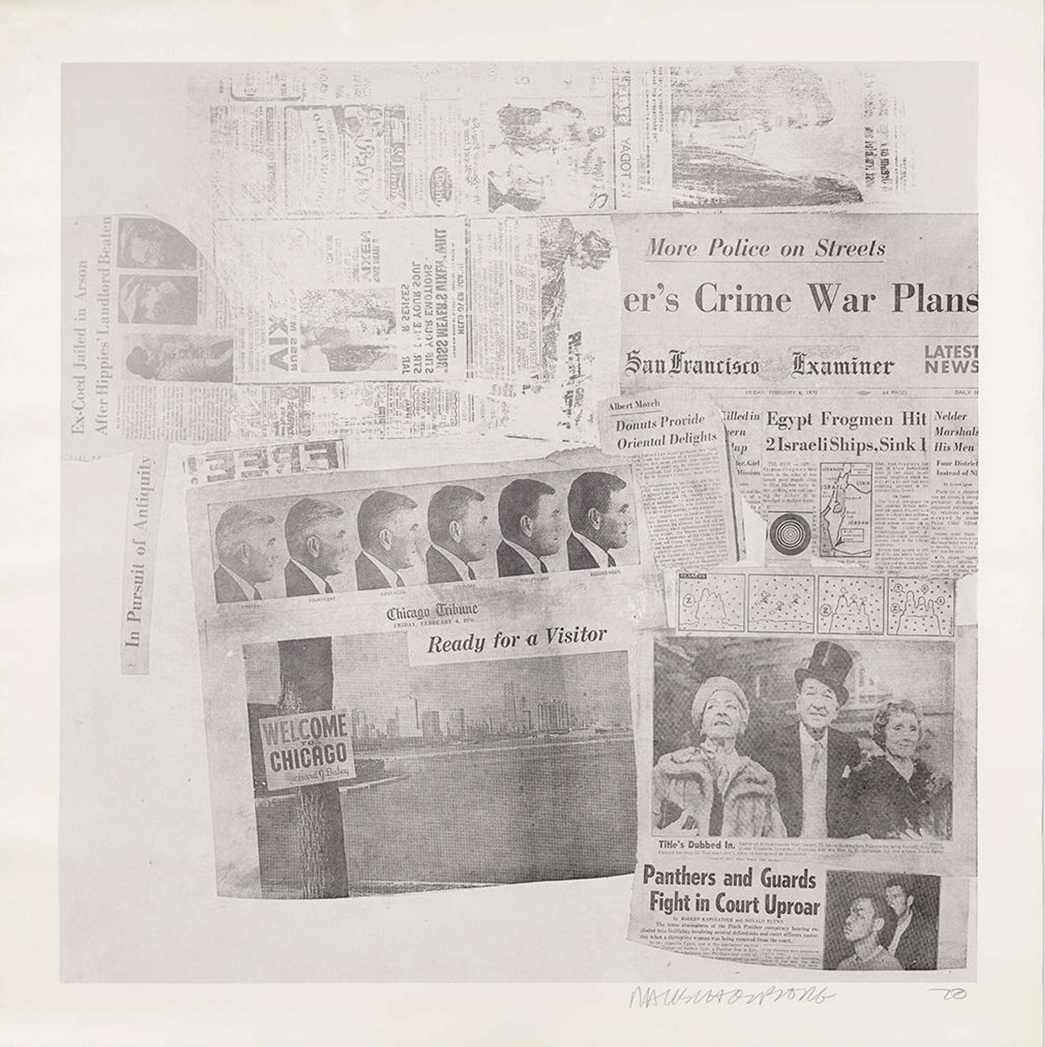 Robert Rauschenberg Features I (Signed Print) 1970 | MyArtBroker