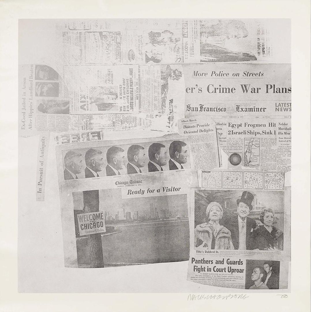 Robert Rauschenberg Features I (Signed Print) 1970 | MyArtBroker