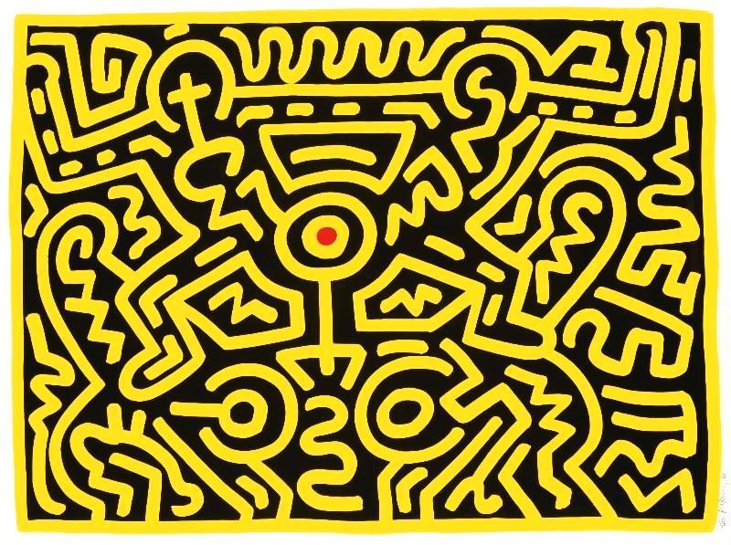 Growing by Keith Haring Meaning, Analysis & Auction Results | MyArtBroker