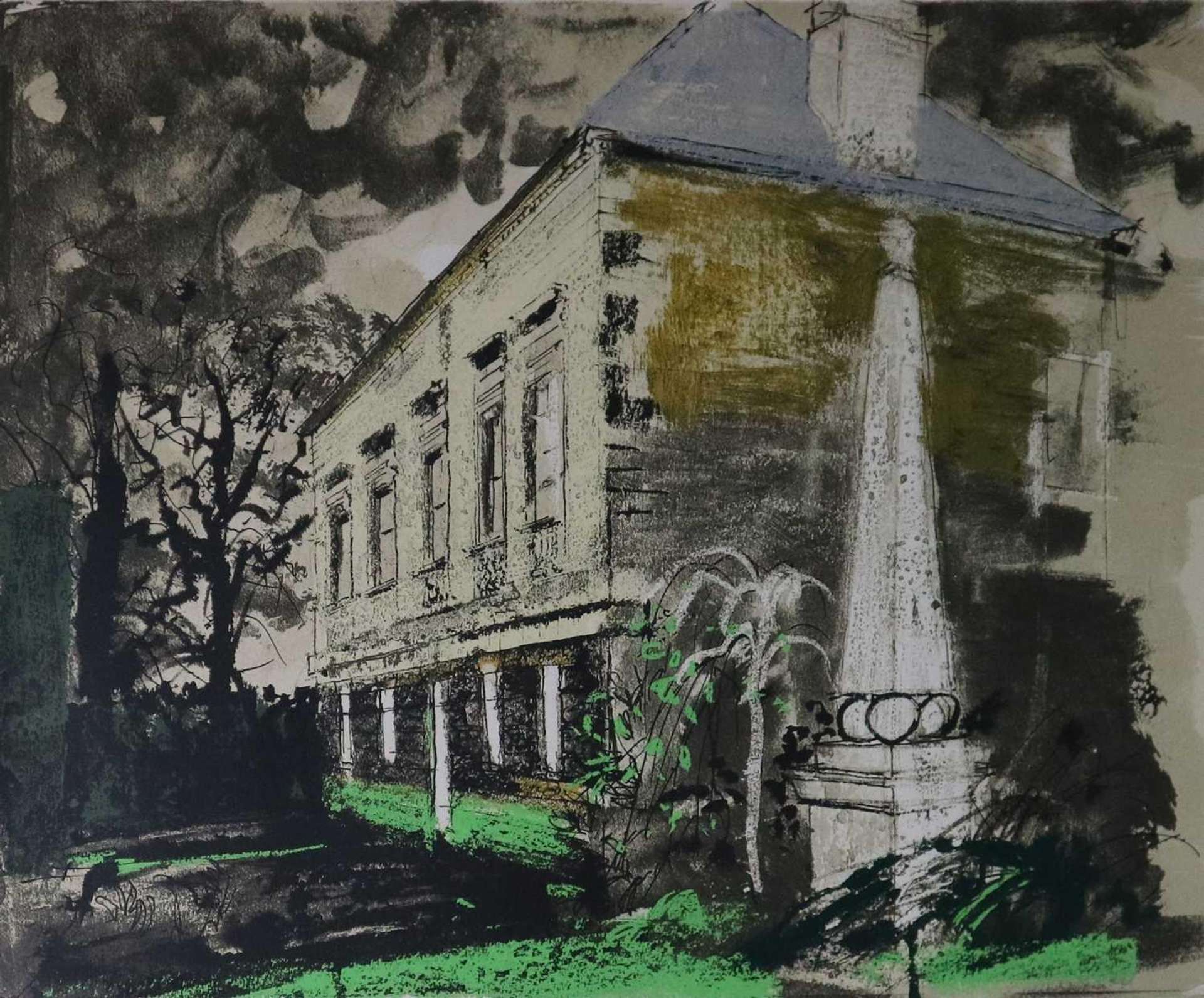 John Piper St Helen Hall (Signed Print) 1981 | For Sale