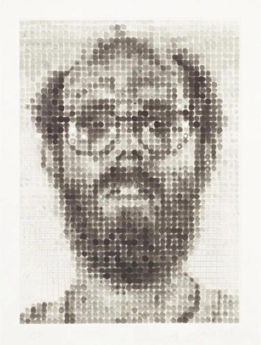 Chuck Close Self-Portrait (Signed Print) 1988 | MyArtBroker