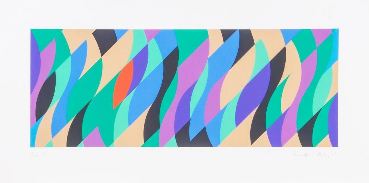 Bridget Riley Red (Signed Print) 2005 | MyArtBroker