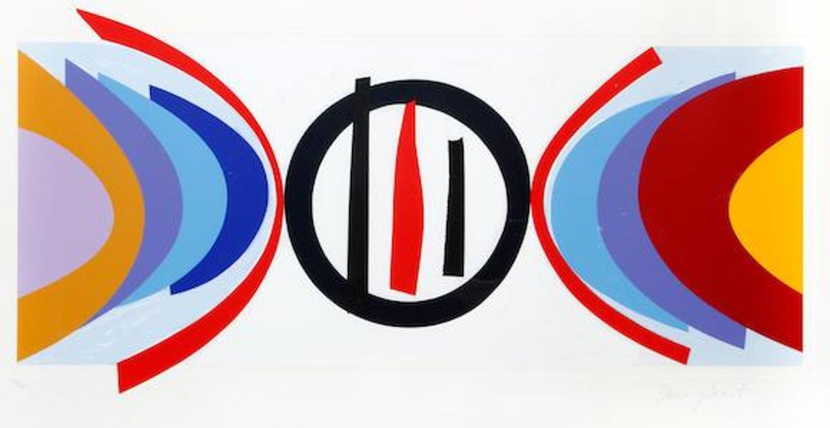 Sir Terry Frost Black Circle (Signed Print) 2002 | MyArtBroker