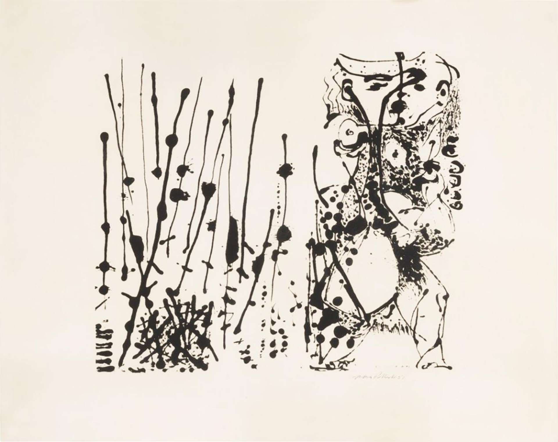 Jackson Pollock Untitled (Signed Print) 1951 | For Sale