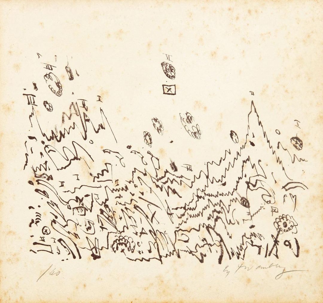 Cy Twombly Untitled (Bastian 4) (Signed Print) 1961 | MyArtBroker