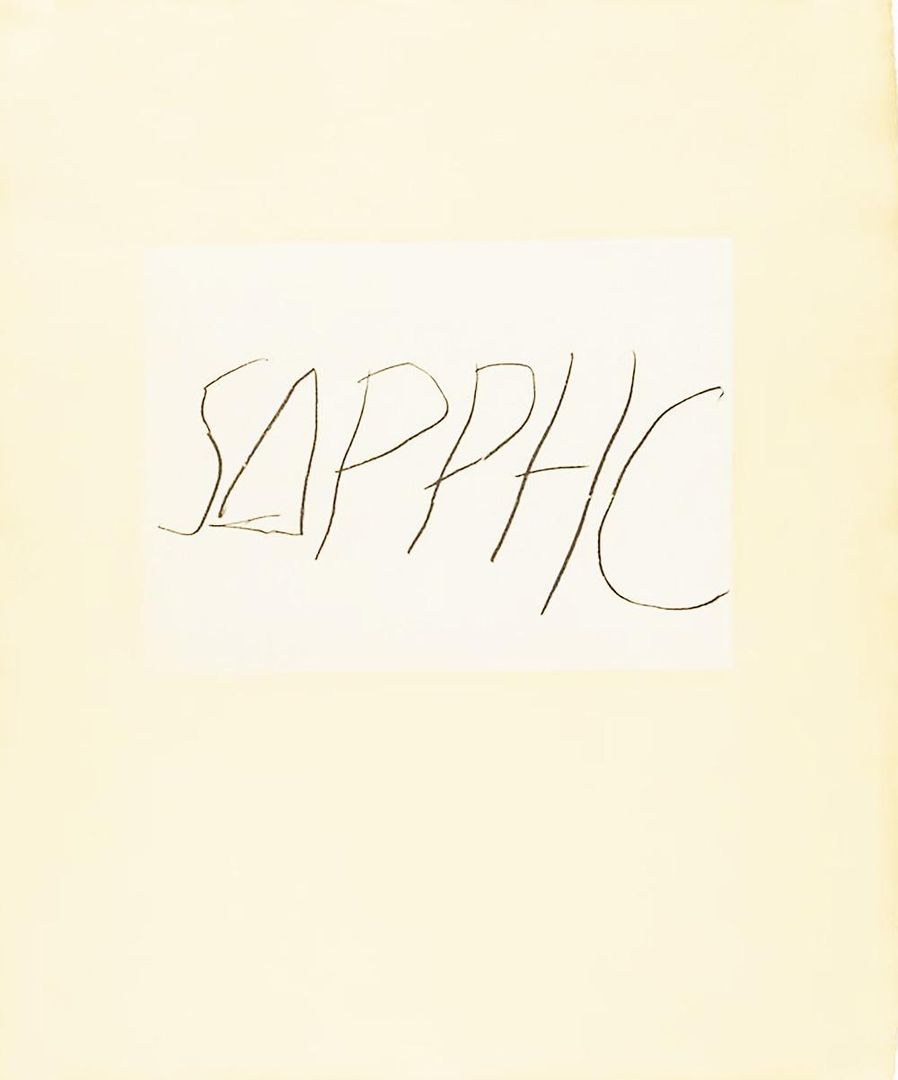 Cy Twombly Sappho (Signed Print) 1975 | For Sale