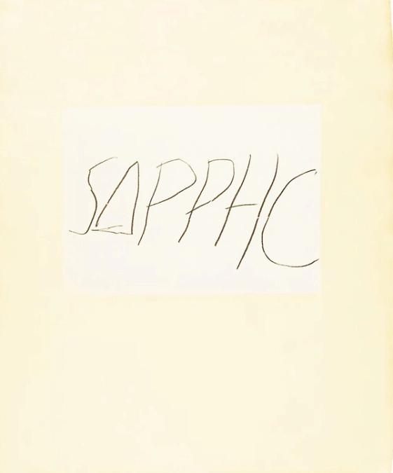 Cy Twombly Sappho (Signed Print) 1975 | For Sale