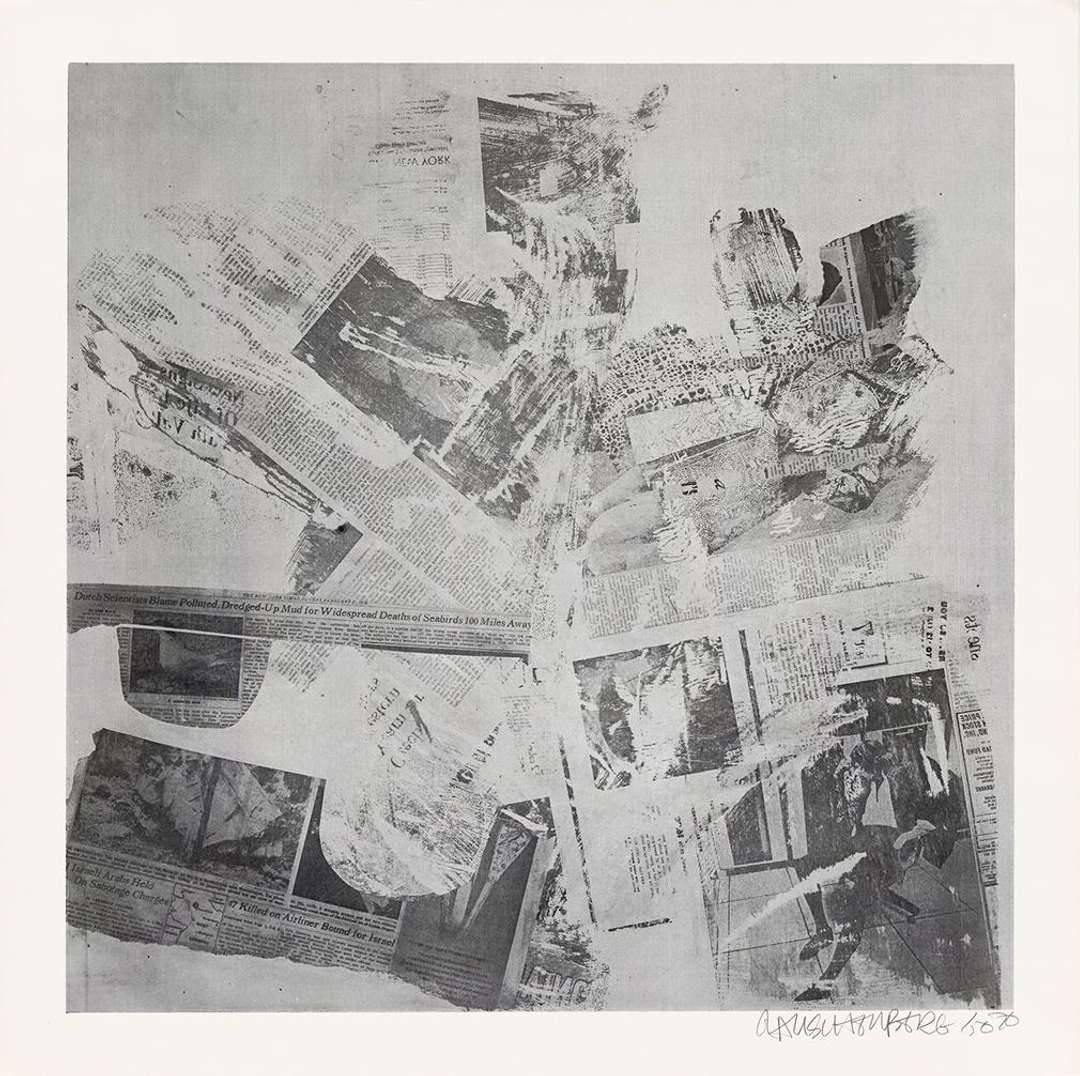 Robert Rauschenberg Features VI (Signed Print) 1970