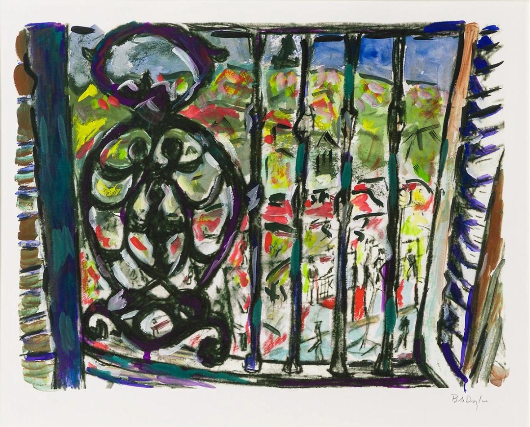 Bob Dylan Iron Railing (Signed Print) 2013 | MyArtBroker
