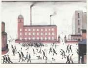 L S Lowry Mill Scene (Signed Print) 1972 | MyArtBroker