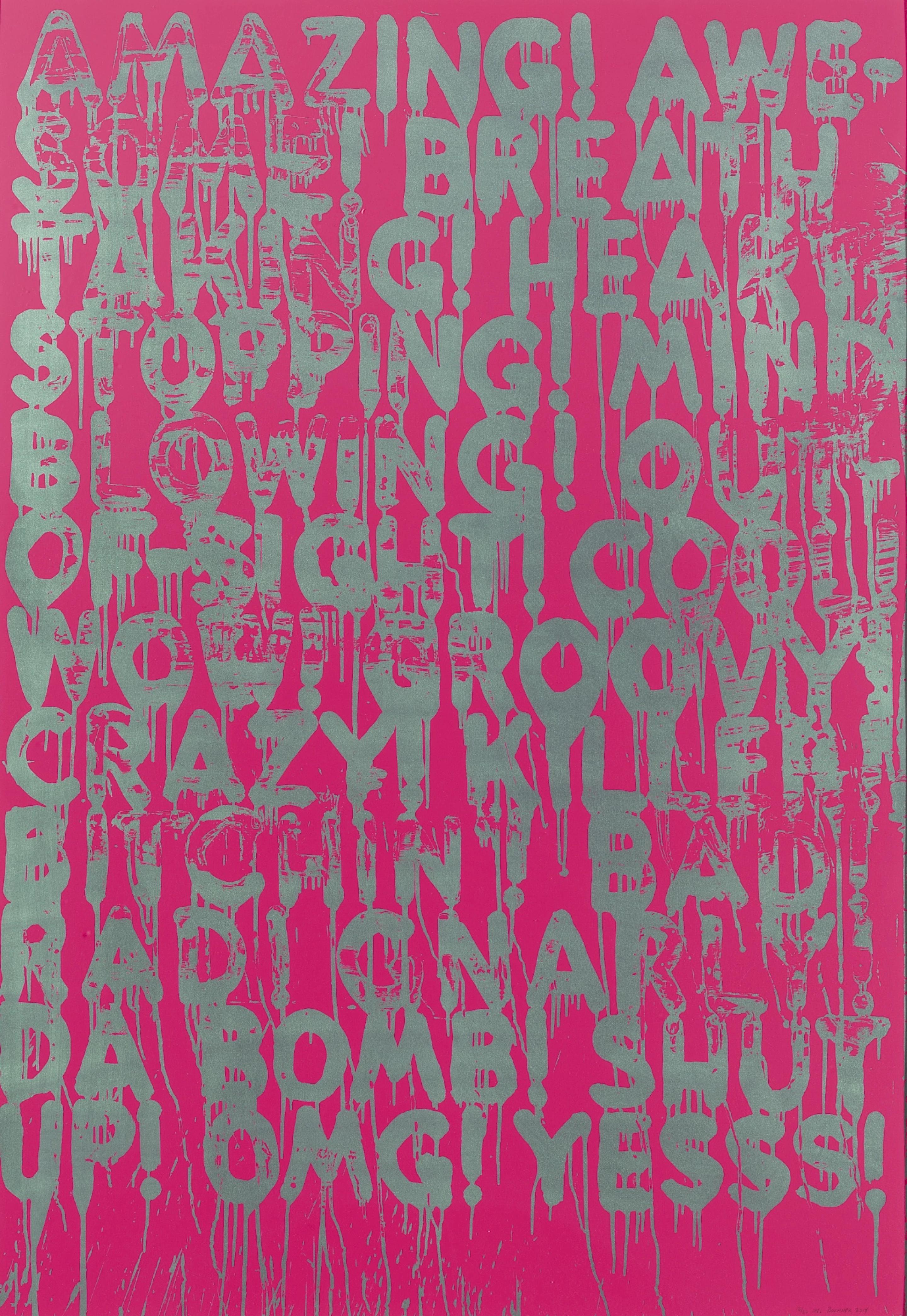 Mel Bochner Amazing (Inverse) (Signed Print) 2014 | MyArtBroker