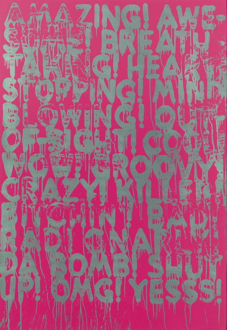 Mel Bochner Amazing (Inverse) (Signed Print) 2014 | MyArtBroker