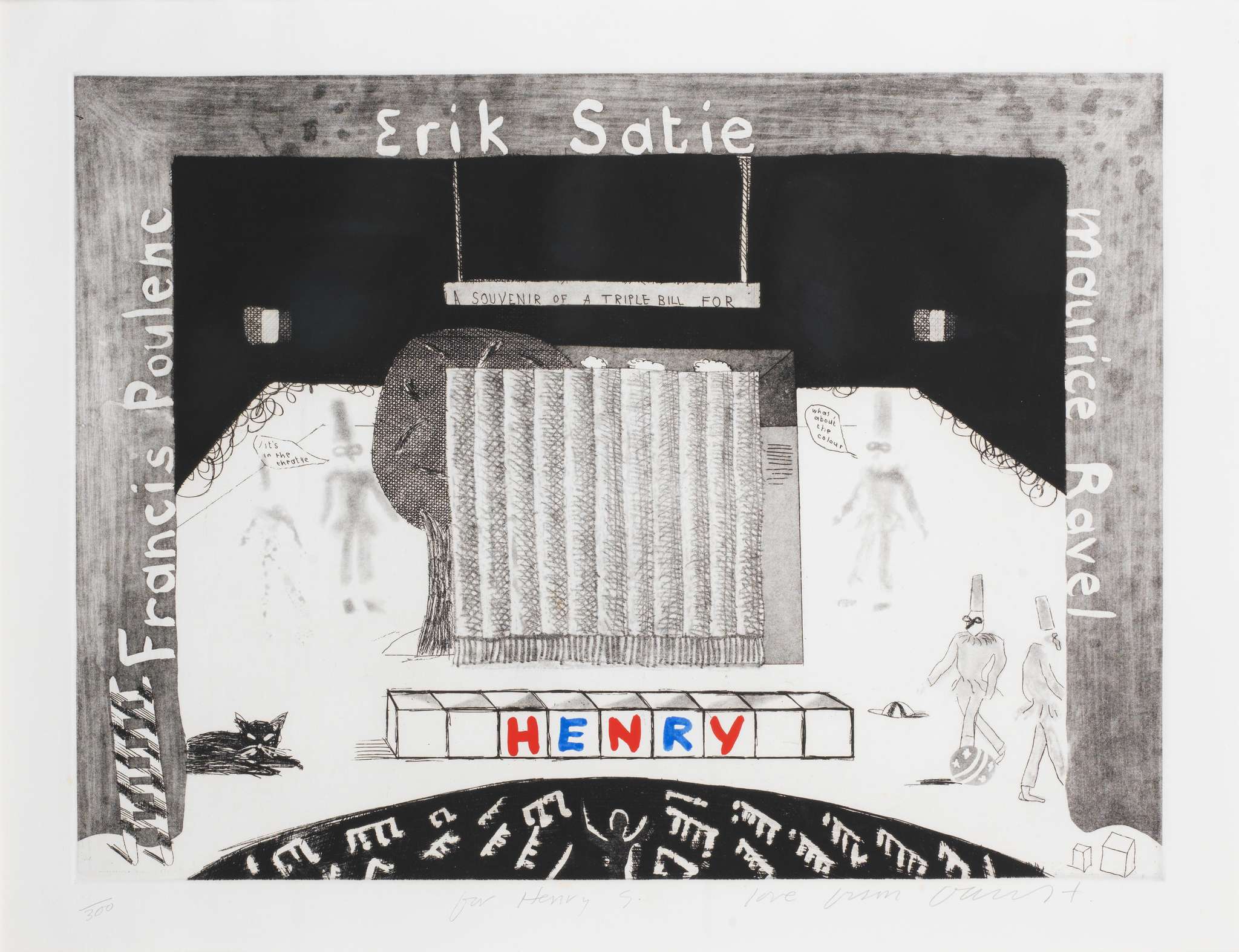 David Hockney A Souvenir Of A Triple Bill For Andrea Velis (Signed ...